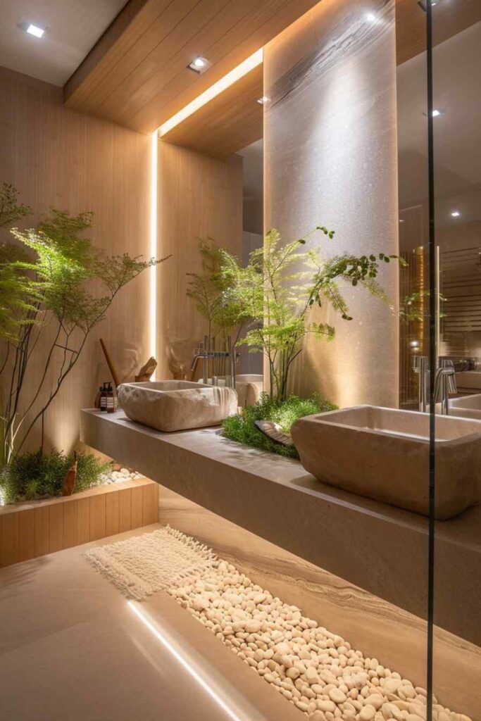 40 Zen-Inspired Modern Bathrooms Designed as Tranquil Retreats (Concept ...