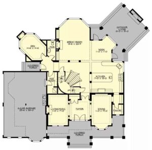 Three-Story Craftsman Style 5-Bedroom Stoneacre Home with Loft and ...