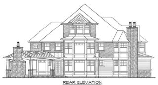 Three-Story Craftsman Style 5-Bedroom Stoneacre Home with Loft and ...