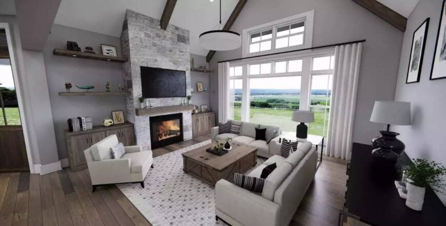 3-Bedroom Modern Farmhouse Style Single-Story Esquire Home with Bonus Room and Jack & Jill ...