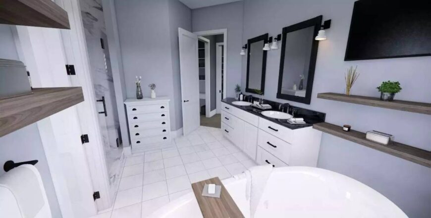 3-Bedroom Modern Farmhouse Style Single-Story Esquire Home with Bonus ...