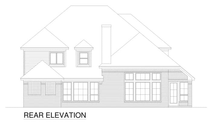 Two-Story Traditional Style 4-Bedroom Bandera Falls Home with Balcony ...