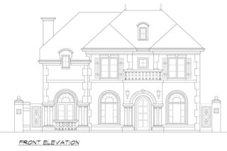 Two-Story European Style 5-Bedroom Solaine Home with Bonus Expansion ...