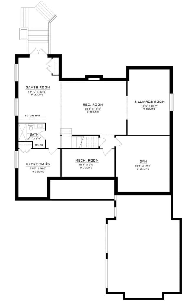 The Griffin 4-Bedroom Two-Story Modern Farmhouse with Loft and Bonus Room (Floor Plan)