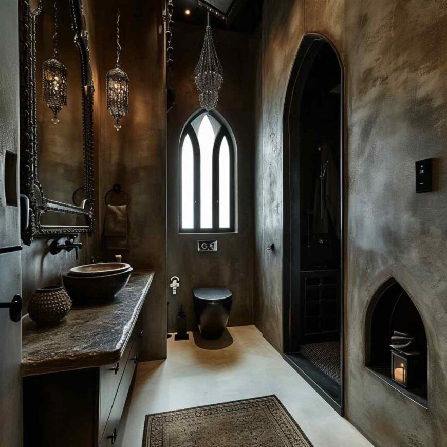 68 Bathrooms that Combine Gothic and Mediterranean Design Elements ...