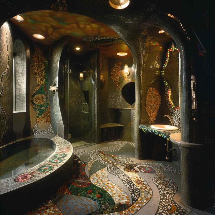52 Bathrooms Reimagined with a Gothic Modern Mashup of Styles (Concept ...