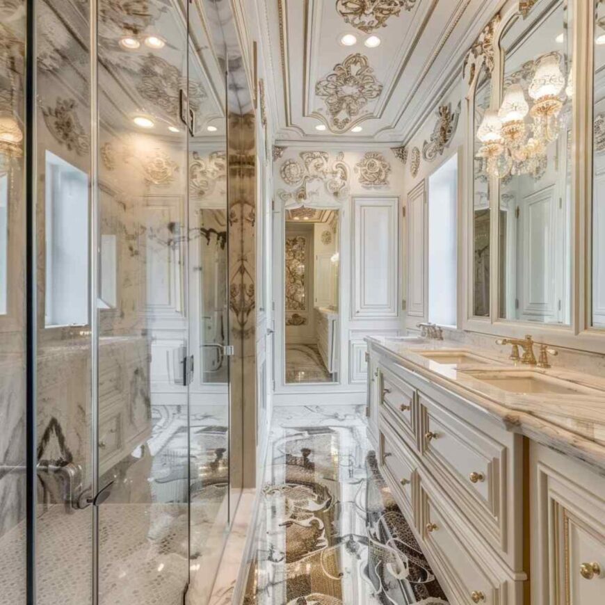 27 Bathroom Designs That Combine Baroque and Rococo Ideas (Concept ...