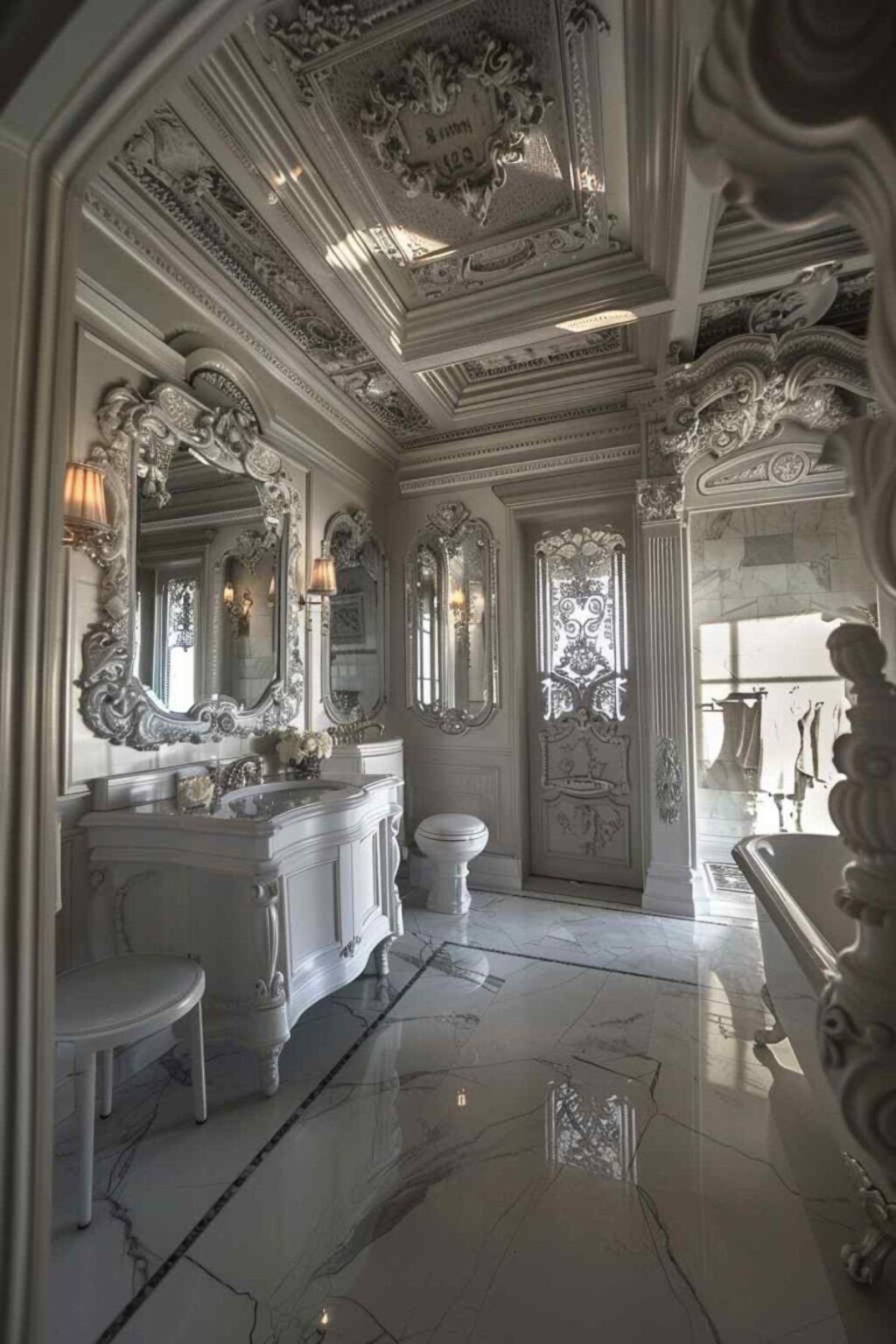 27 Bathroom Designs That Combine Baroque and Rococo Ideas (Concept ...