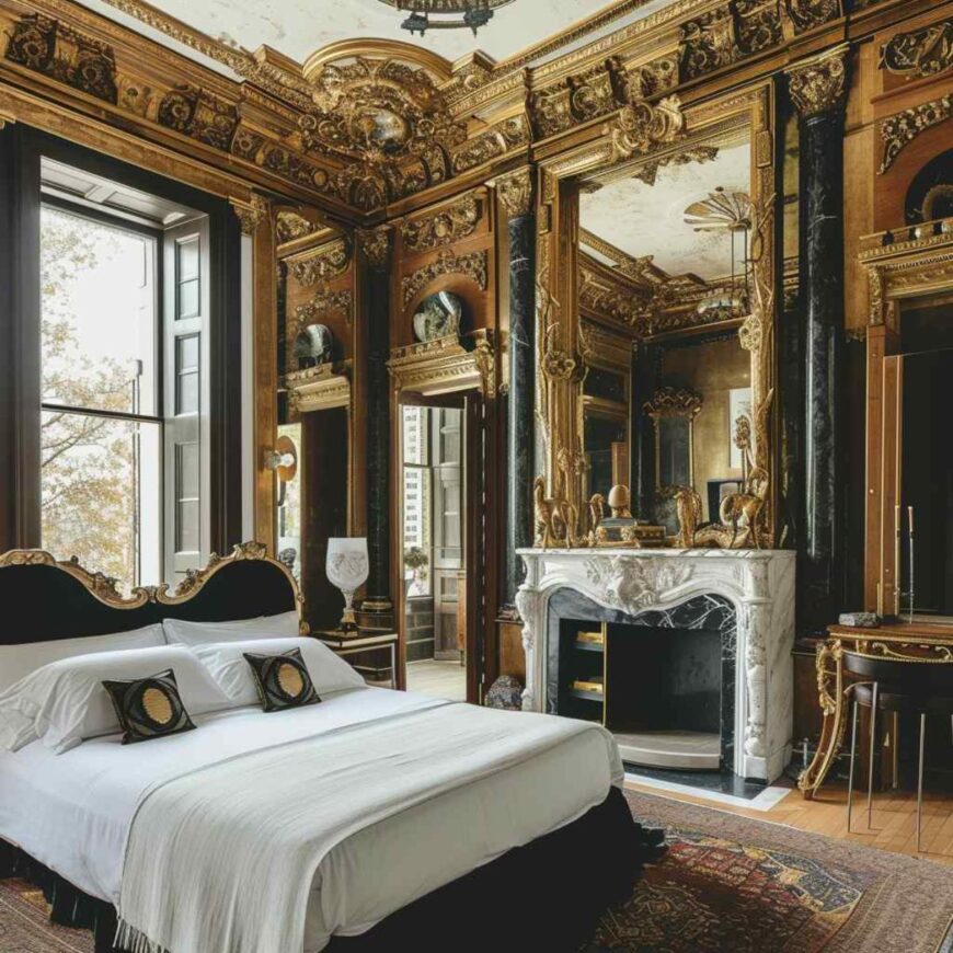 56 Bedroom Ideas that Flaunt Byzantine-Art Deco Mashup with ...