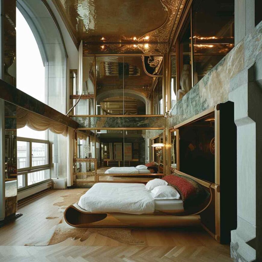 56 Bedroom Ideas that Flaunt Byzantine-Art Deco Mashup with ...