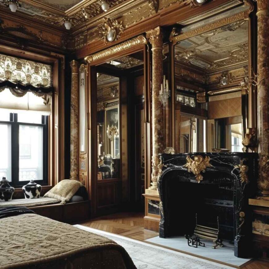 56 Bedroom Ideas that Flaunt Byzantine-Art Deco Mashup with ...