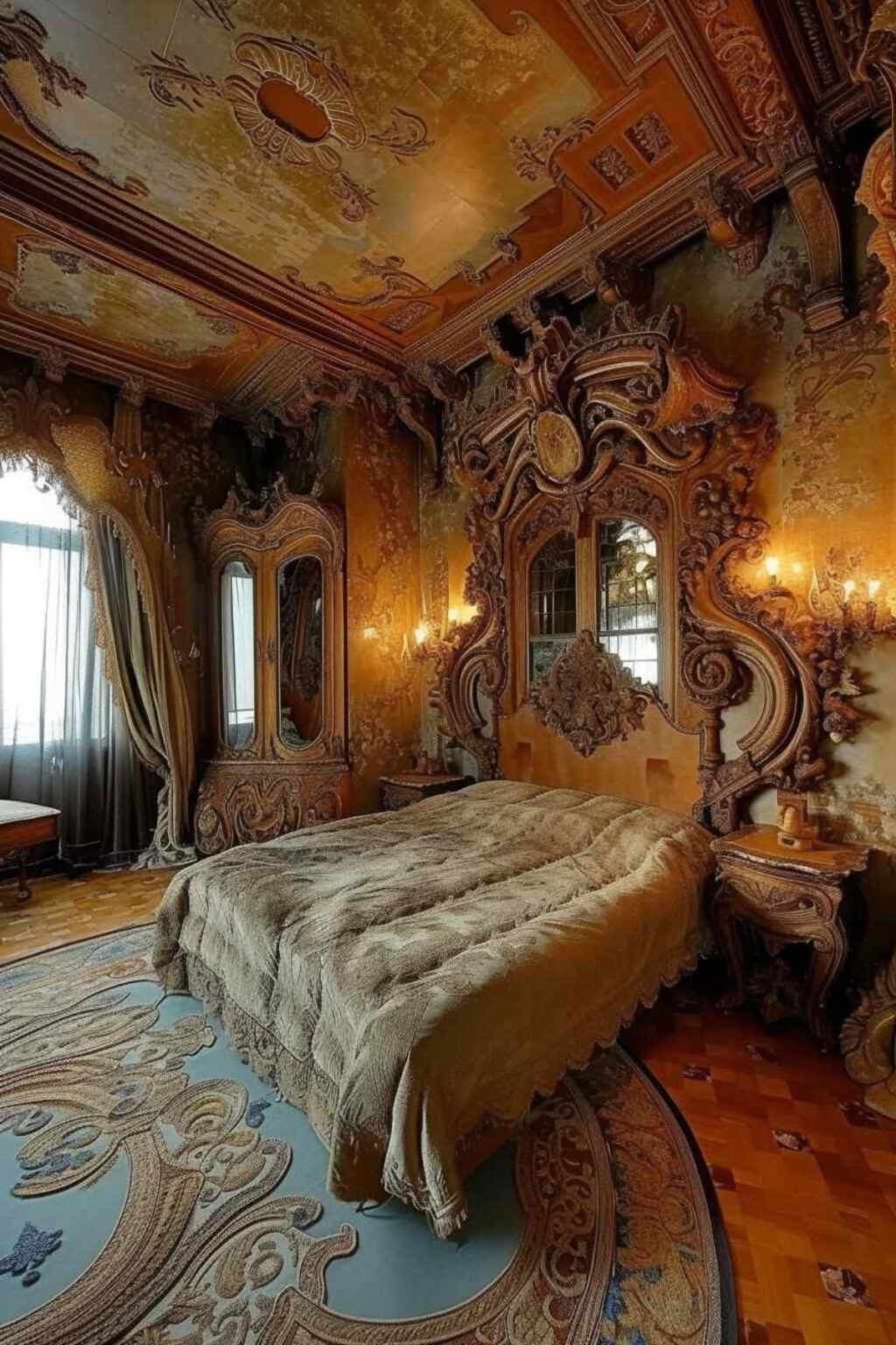 50 Bedrooms Infused with Renaissance Grace and Rococo Whimsy (Concept ...