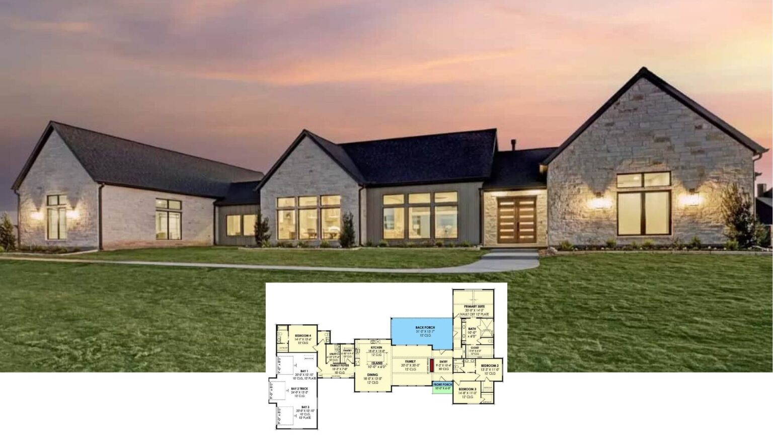 Welcome to a 3,029 Sq. Ft. 4 Bedroom Ranch-Style Home Designed for ...