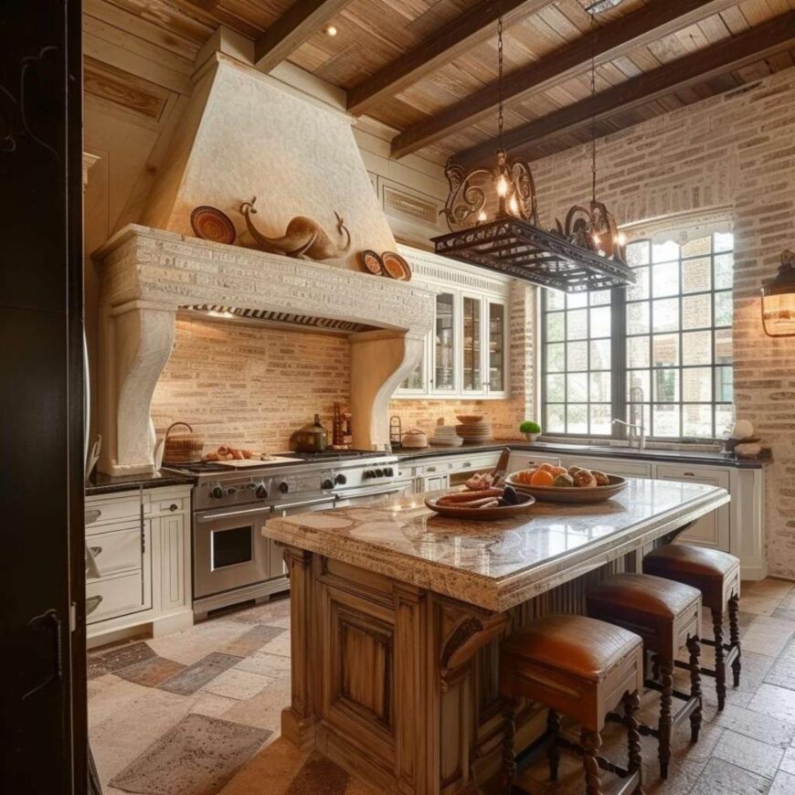 Exploring the Rustic Elegance of 50 French Country Kitchen Designs ...