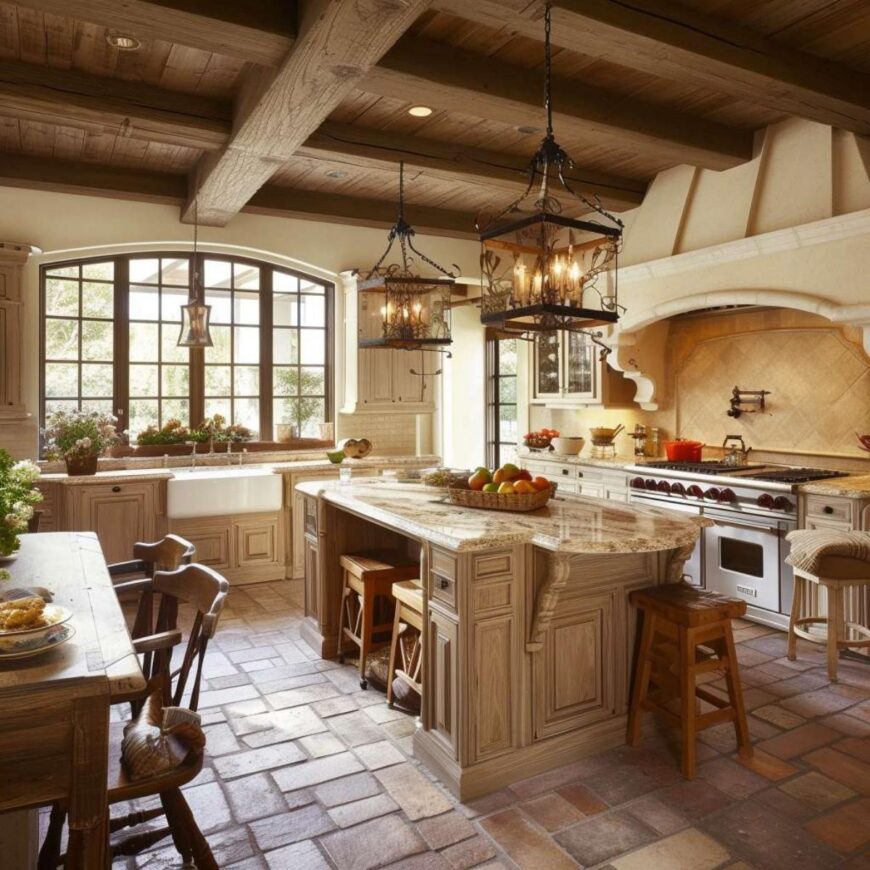 Exploring the Rustic Elegance of 50 French Country Kitchen Designs ...