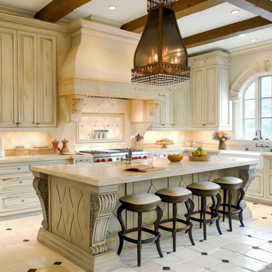 Exploring the Rustic Elegance of 50 French Country Kitchen Designs ...