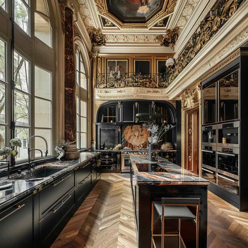 66 Kitchen Designs Dripping in Rococo and Baroque Luxury (Concept ...
