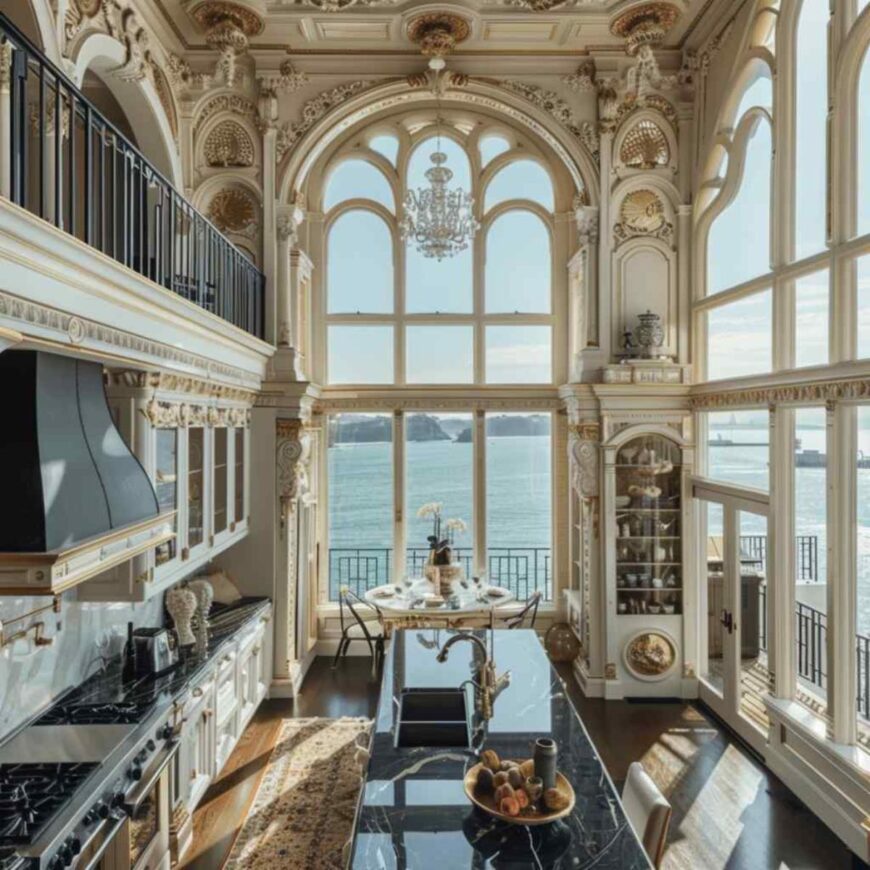 66 Kitchen Designs Dripping in Rococo and Baroque Luxury (Concept ...