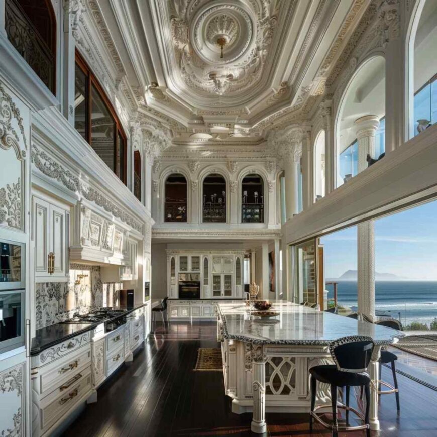 66 Kitchen Designs Dripping in Rococo and Baroque Luxury (Concept ...