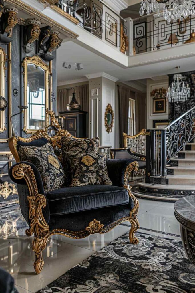 80 Living Room Designs Where Baroque Depth Meets Rococo Whimsy (Concept ...
