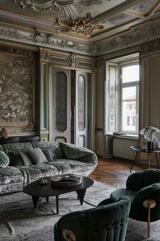 80 Living Room Designs Where Baroque Depth Meets Rococo Whimsy (Concept ...