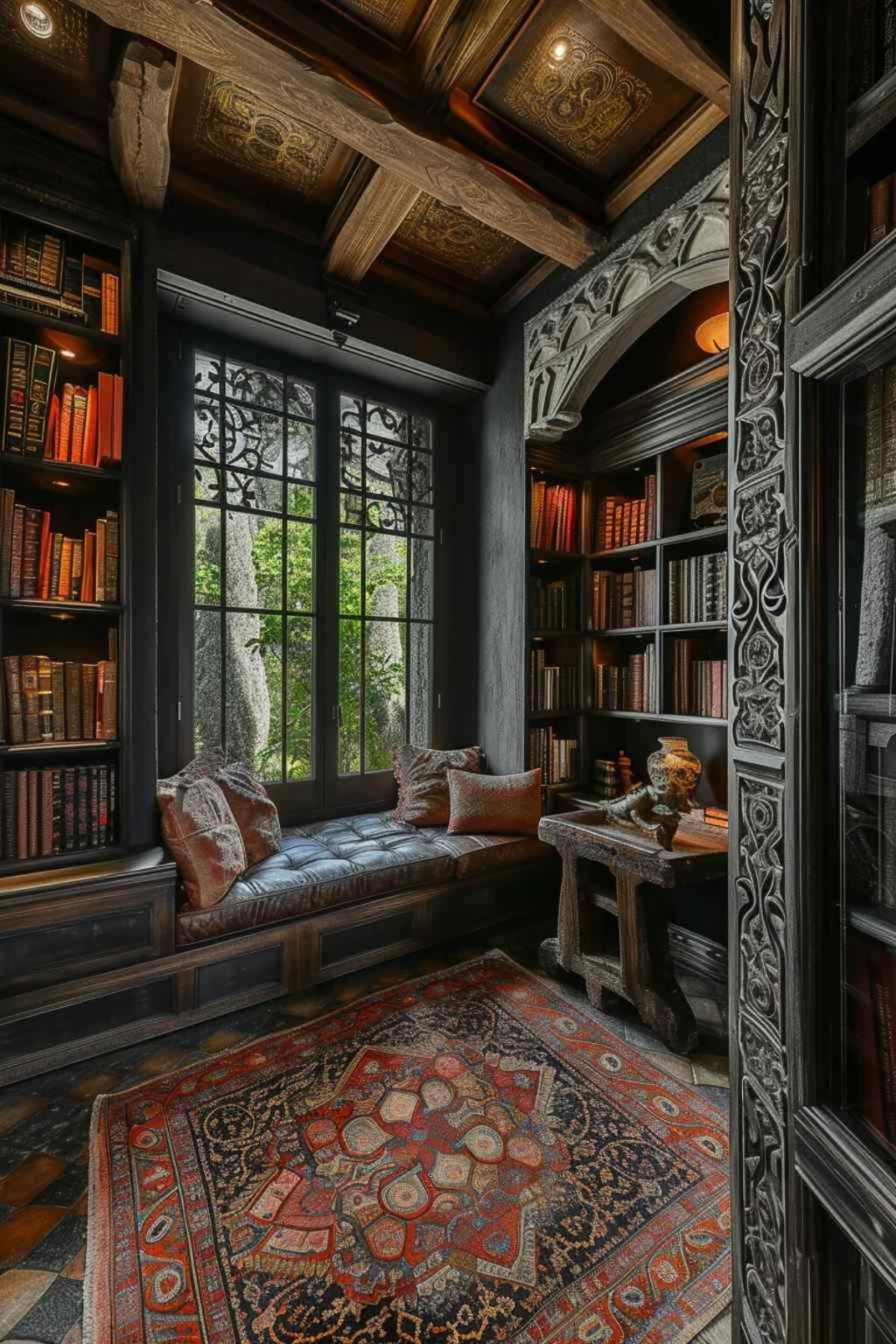 84 Gothic-Mediterranean Reading Nooks with Old-World Charm (Concept ...