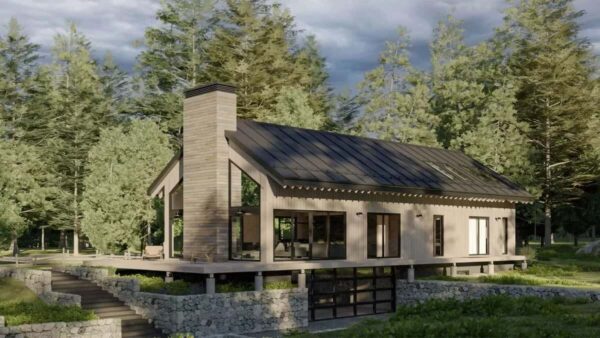 Tour this Cutting-Edge Rustic Contemporary Cabin (Floor Plan) – Home ...