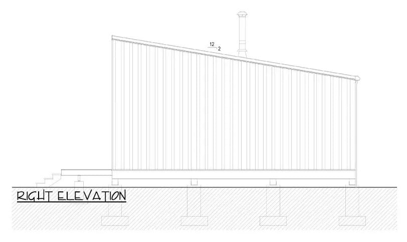 2-Bedroom Mountain Style Single-Story Cabin with Open Living Space ...