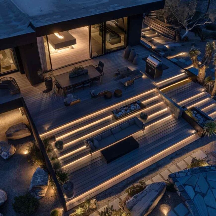 36 Outdoor Decks Illuminated with Integrated Lighting (Concept Designs ...