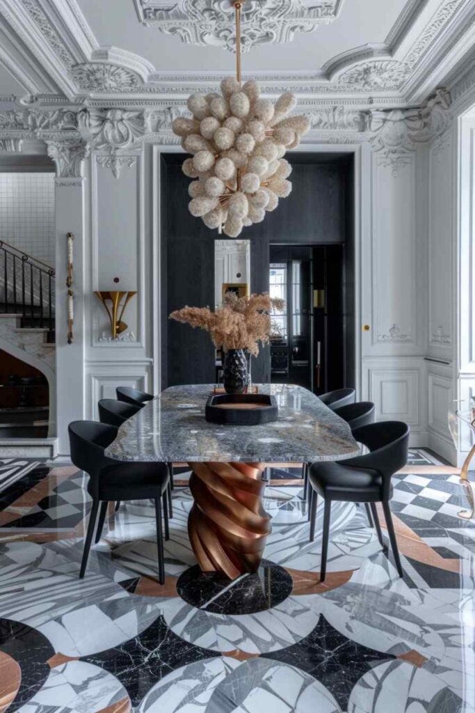 28 Dining Rooms Feast on Bold Fusion of Opulent Styles (Concept ...