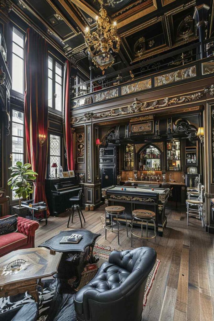 32 Game Rooms Elevate Play with Baroque-Rococo Design (Concept ...