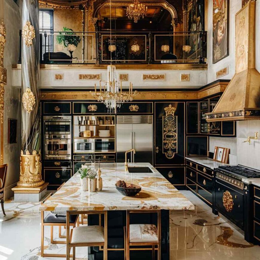 32 Kitchen Ideas Explore the Rich Tapestry of Baroque, Rococo, and Art ...