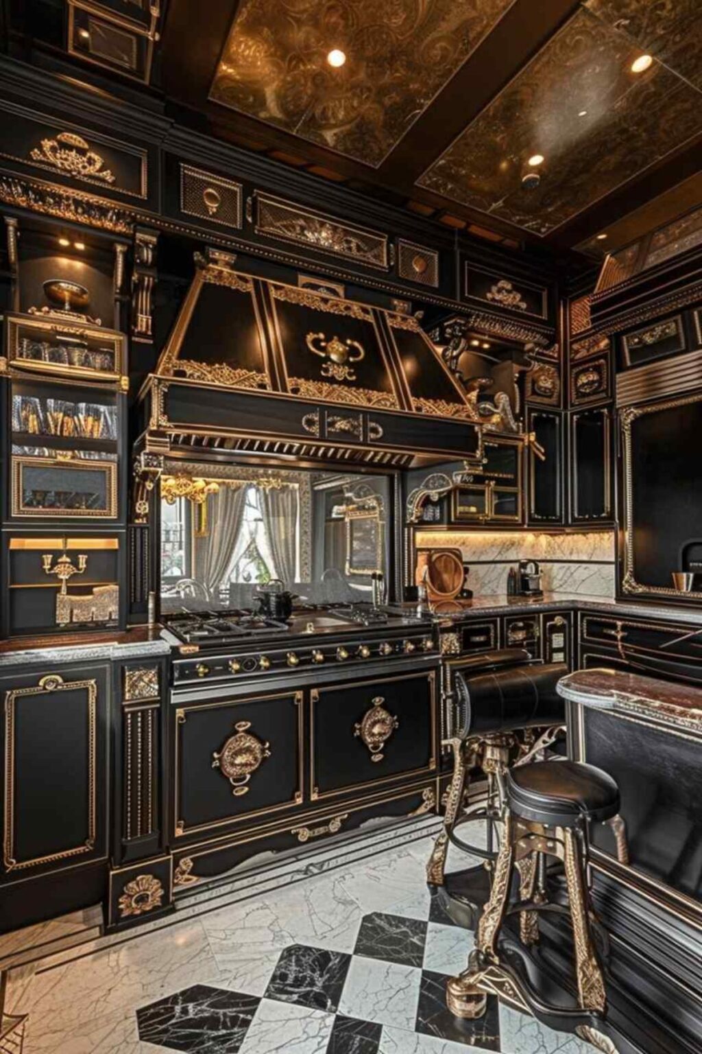28 Kitchens Embrace the Rich Textures of Baroque, Glam and Rococo ...