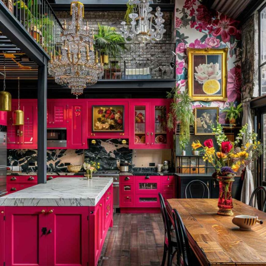 28 Kitchens Embrace the Rich Textures of Baroque, Glam and Rococo ...