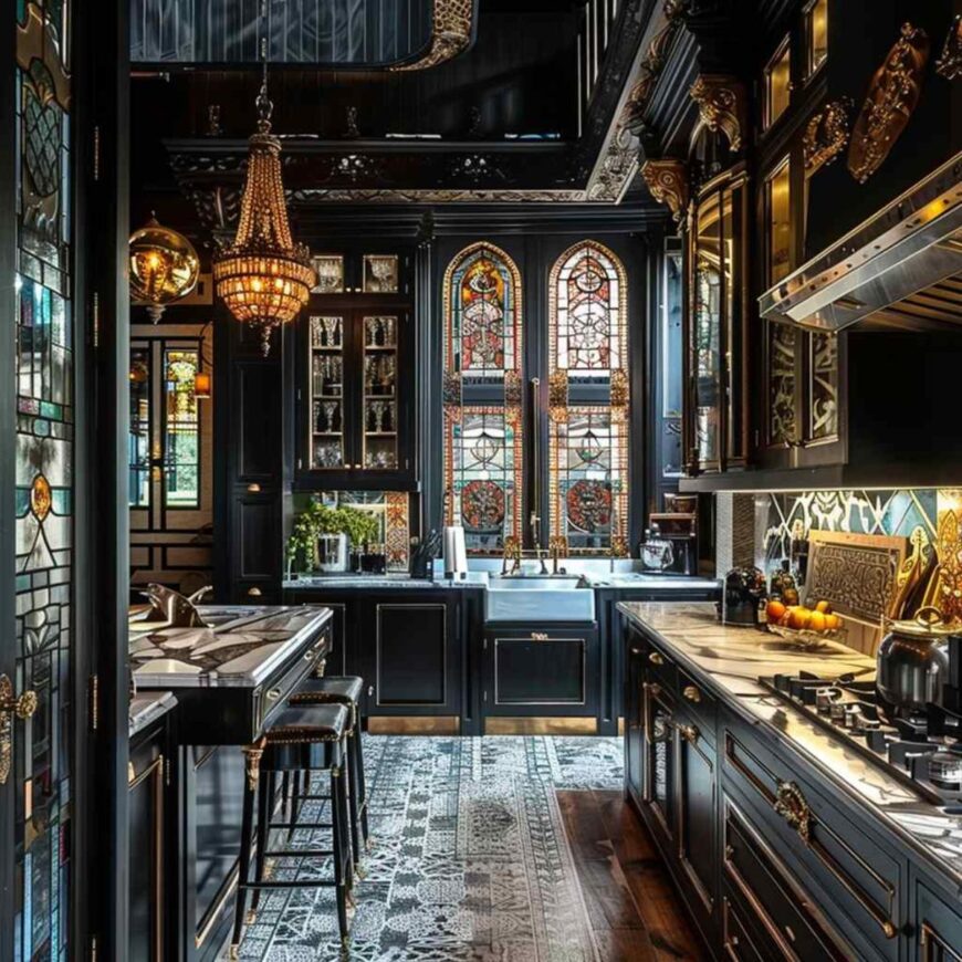 28 Kitchens Embrace the Rich Textures of Baroque, Glam and Rococo ...