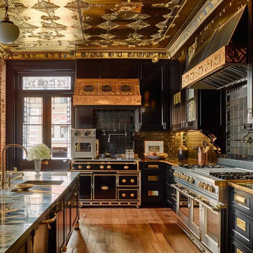20 Kitchens Mix Steampunk Grit with Rococo Sparkle (Concept Interiors ...