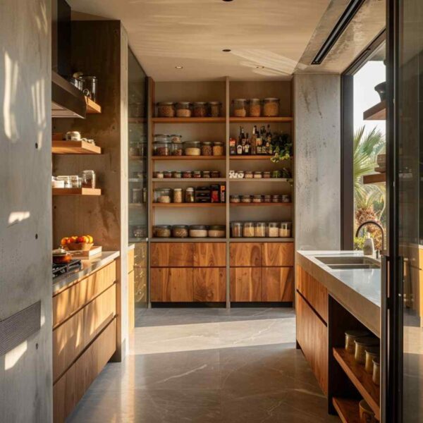 Storage Reimagined in 29 Modern Pantries Featuring Rustic Elements ...