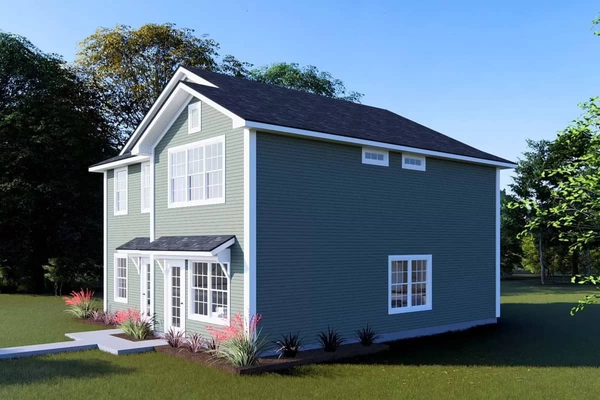 Two-Story Traditional Style Duplex with 2-Bed Units and Open-Concept ...