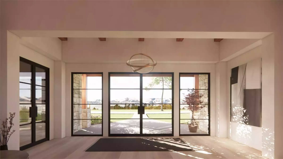 4-Bedroom European Style Single-Story The Purcell Home with Covered ...