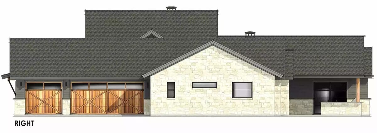 4-Bedroom European Style Single-Story The Purcell Home with Covered ...