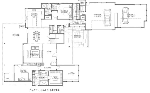 4-Bedroom Contemporary Style Two-Story Luna Home with Bonus Room and ...