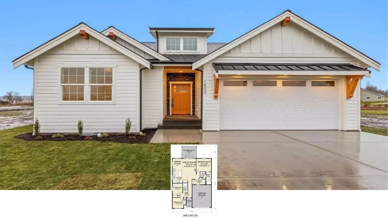 Introducing This 1,497 Sq. Ft. 3 Bedroom Home That Feels Just Right — See the Floor Plan