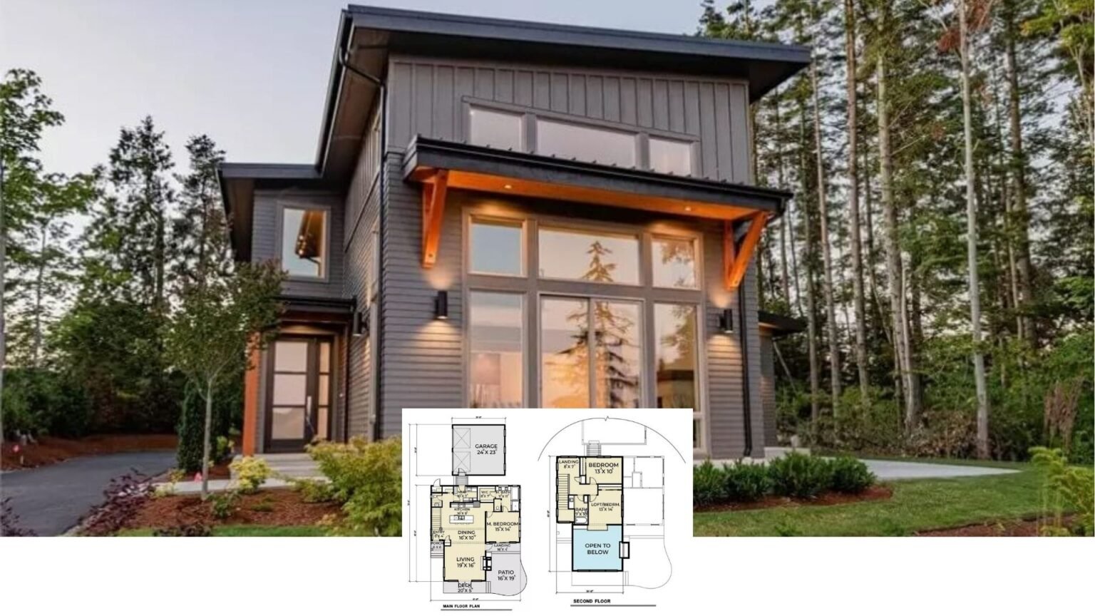 Get Inspired by This 2,188 Sq. Ft. 3 Bedroom Home with Striking Dark ...