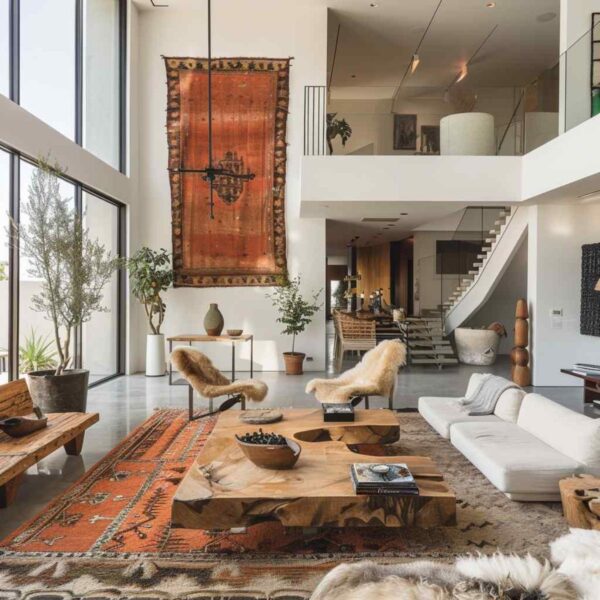 28 Living Room Ideas that Soften the Edges in a Boho-Rustic Mashup ...