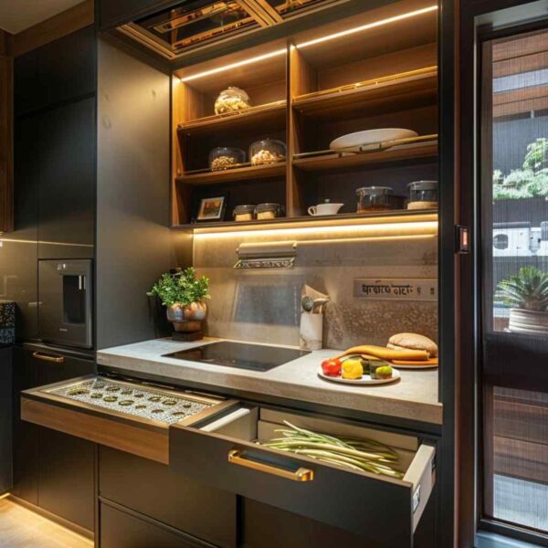33 Kitchen Pantries Featuring Workstations and a Japandi-Farmhouse Vibe ...
