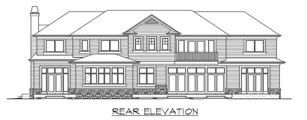5-Bedroom Traditional Style Two-Story Cambridge Home with Balcony and ...