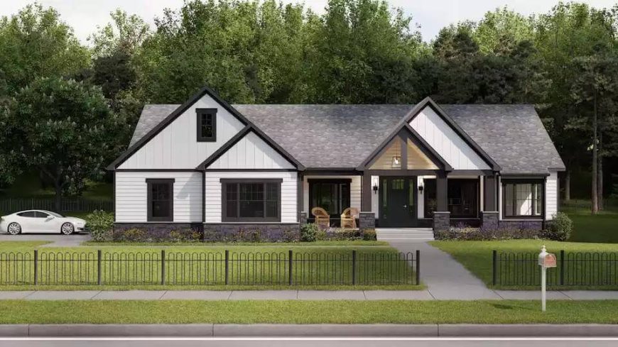 Spring Shore Single-Story Ranch Style 3-Bedroom Home with 3-Car Garage ...