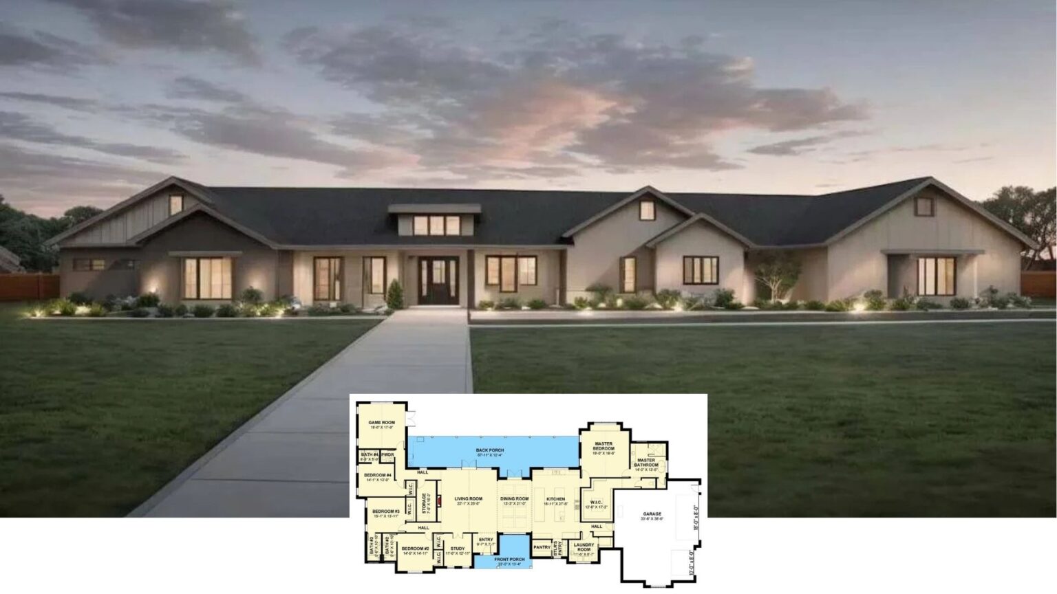 101 Wide Lot House Floor Plans