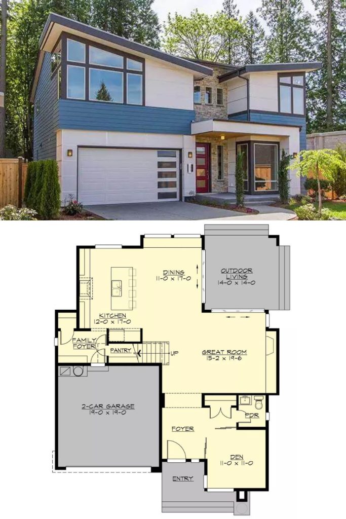 3-Bedroom Modern Two-Story Roya Home with Bonus Room and Open-Concept ...