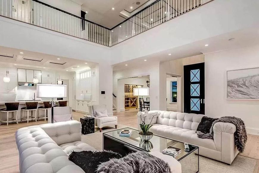 Two-Story Florida Style 5-Bedroom Home with Elevator, Loft, and Balcony ...